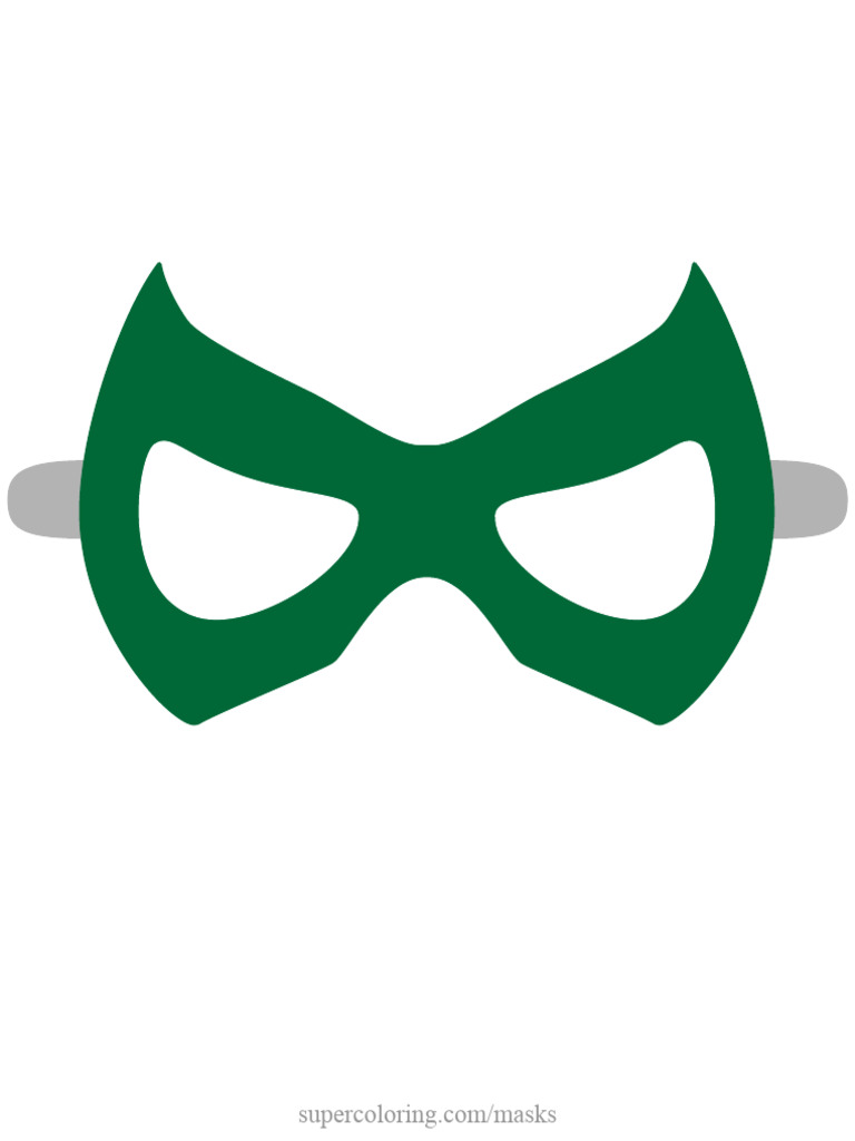 Riddler Mask Colored Template Paper Craft | PDF