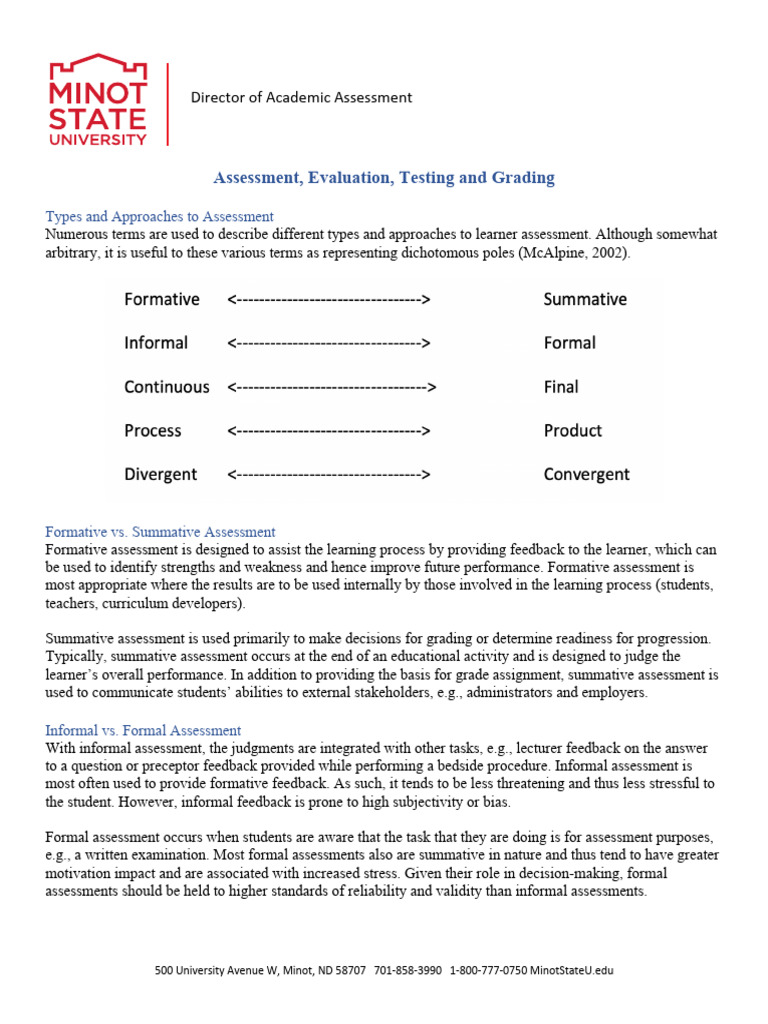 Assessment,-Evaluation,-Testing-and-Grading | PDF | Educational ...