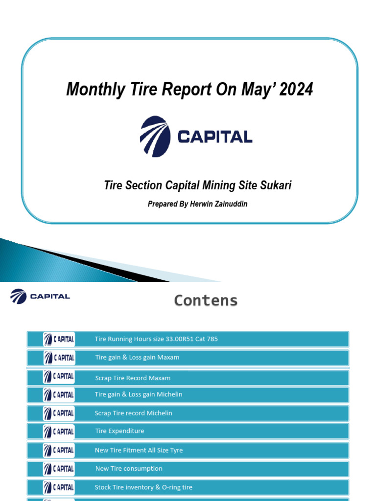 05.monthly Tyre Report May'2024 | PDF | Tire | Automotive Technologies