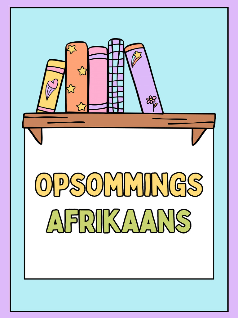 Afrikaans Opsomming | PDF