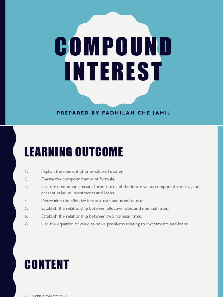 Understanding Compound Interest Concepts | PDF | Net Present Value ...