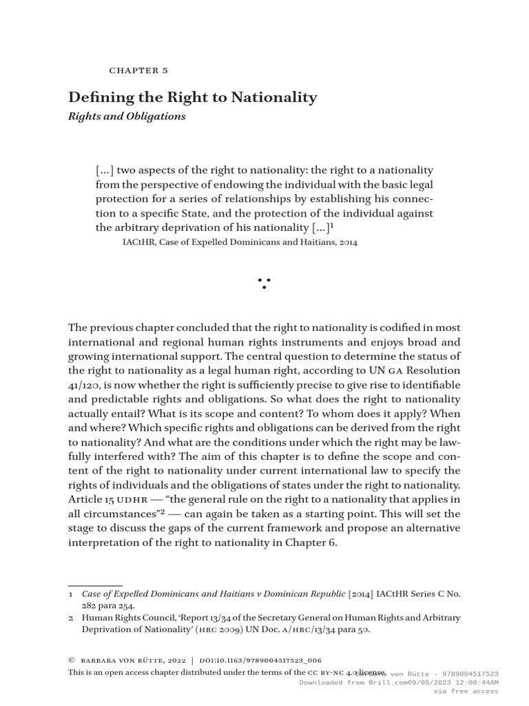BP000005 | PDF | Nationality | Human Rights
