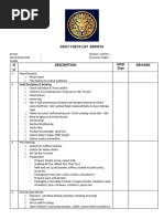 Barista Checklist | PDF