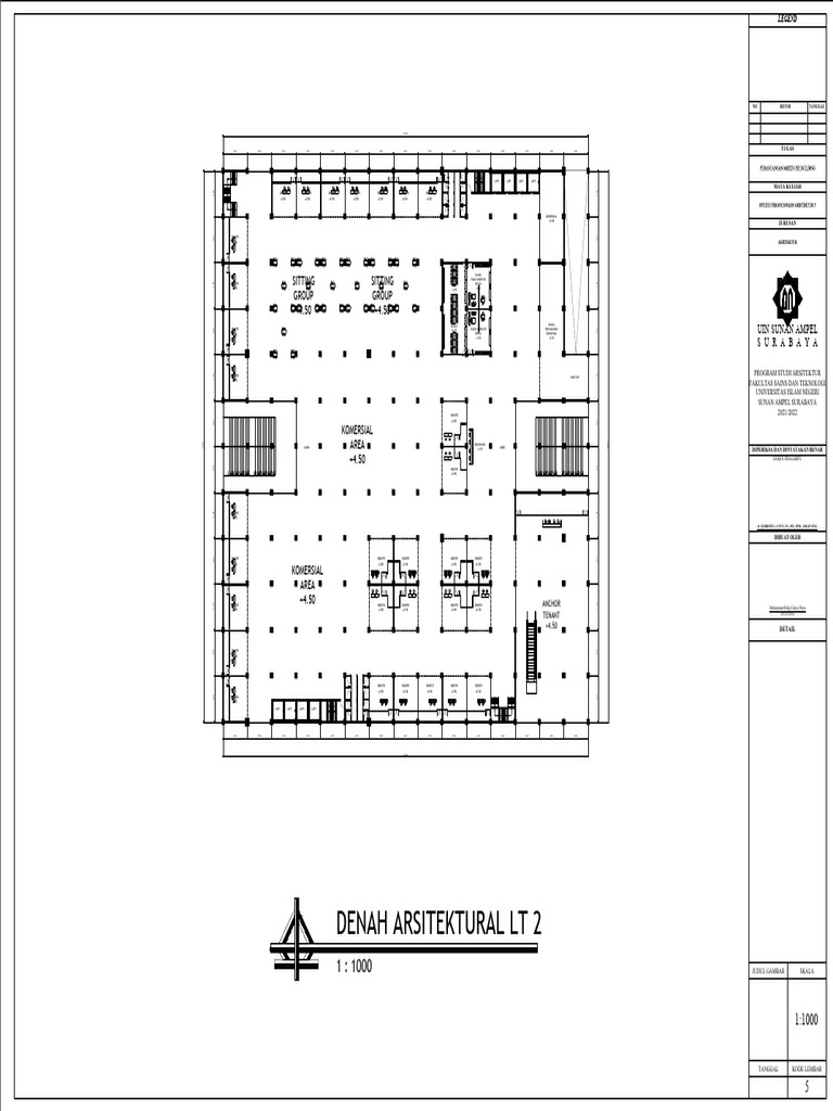 Denah Arsitektural LT 2: Sitting Group +4.50 Sitting Group +4.50 | PDF