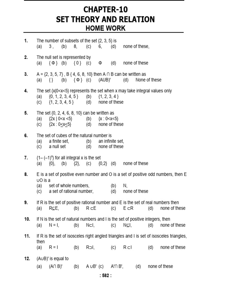 Sets Relation and Functions Practice | PDF | Arithmetic | Numbers Sets Relation and Functions Practice | PDF | Arithmetic | Numbers