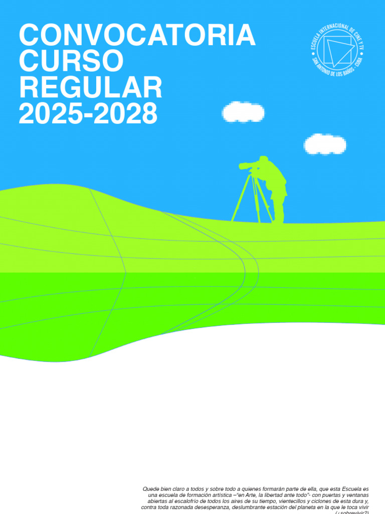 Eictv Dossier Convocatoria Curso Regular 2025-2028 | PDF