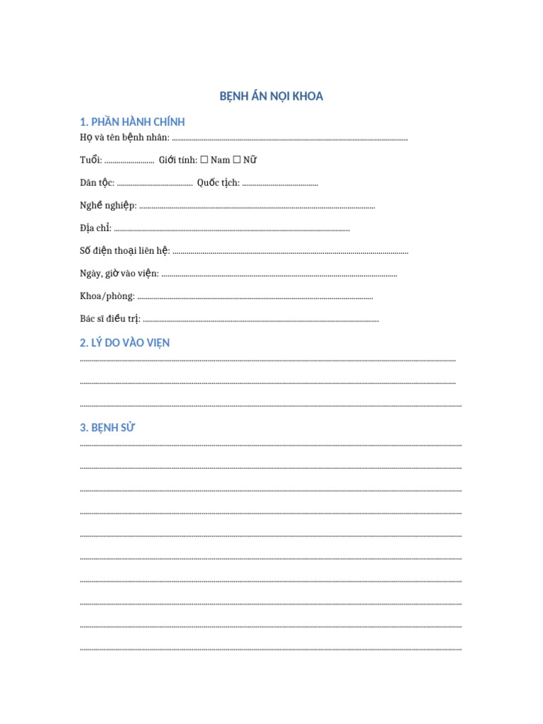 Mau Benh An Noi Khoa | PDF