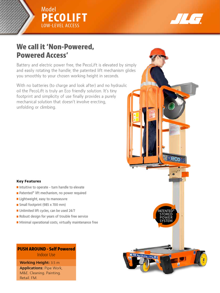 PecoLift_EN | PDF | Elevator | Manufactured Goods