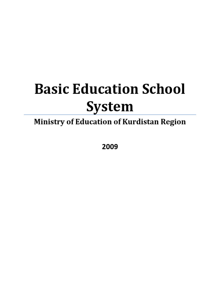 Basic Education System Overview | PDF