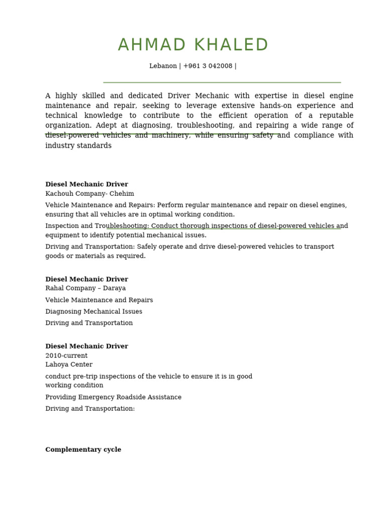 Ahmad Khaled - CV | PDF