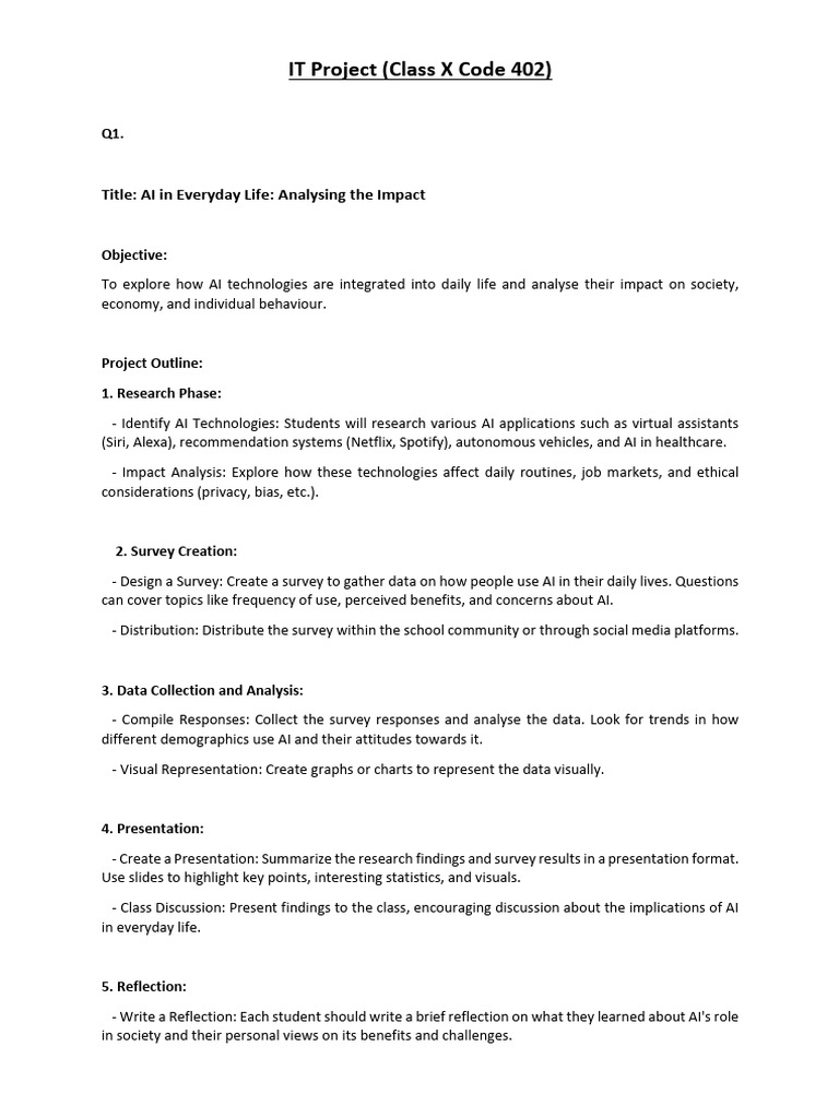 IT Project Class X 14102024 192354 | PDF