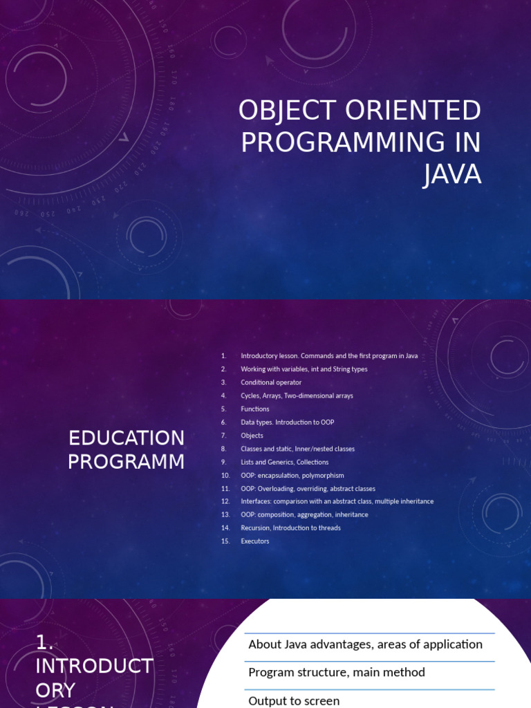 Java Object-Oriented Programming Guide | PDF | Object Oriented ...