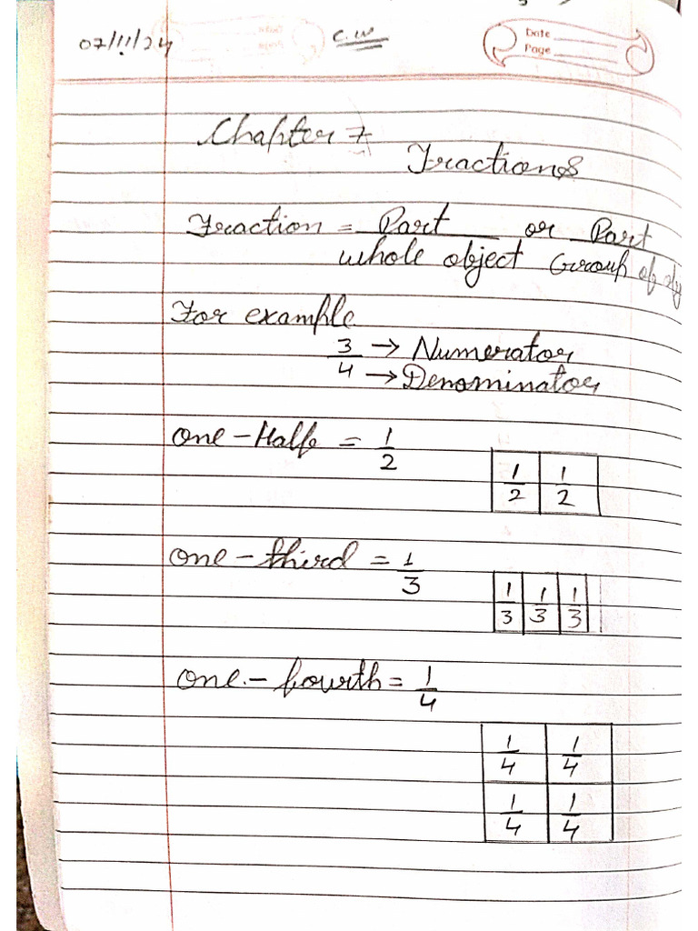 CLASS - 3 (Iconic), Sub. - MATHS, Date - 7th November 2024 | PDF