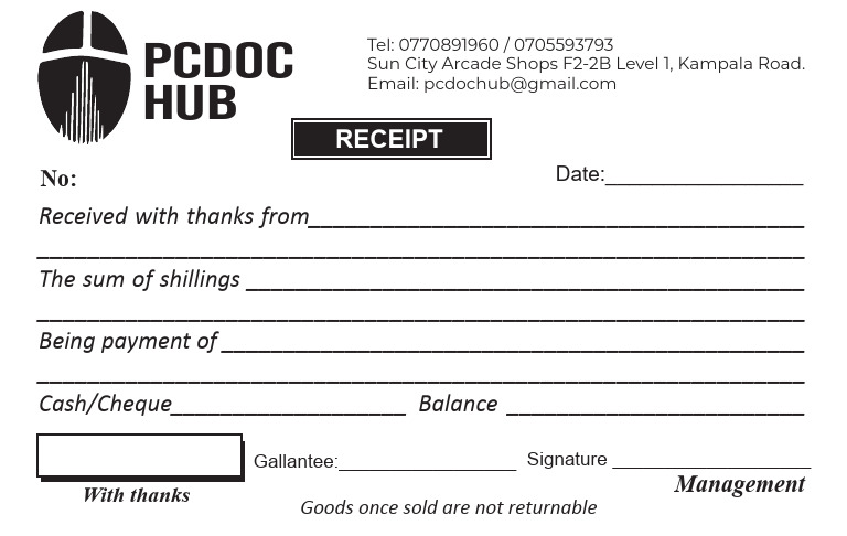 Pcdochub Receipt | PDF