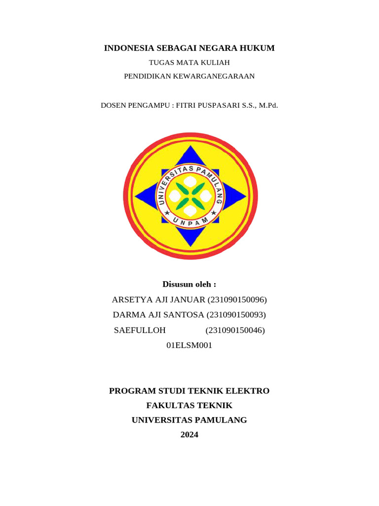 Indonesia Sebagai Negara Hukum | PDF