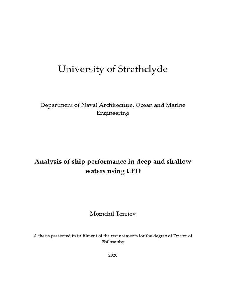 Ship Performance Analysis Using CFD | PDF | Computational Fluid Dynamics