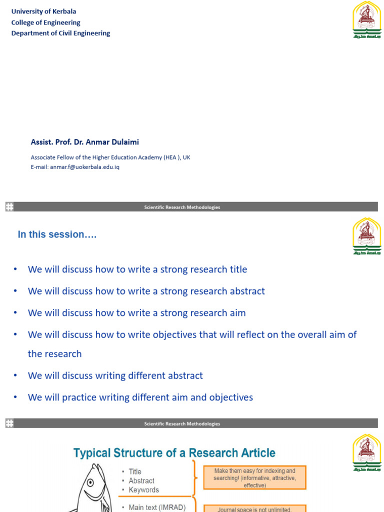 Abstract, Aim, and Objectives | PDF | Methodology | Abstract (Summary)