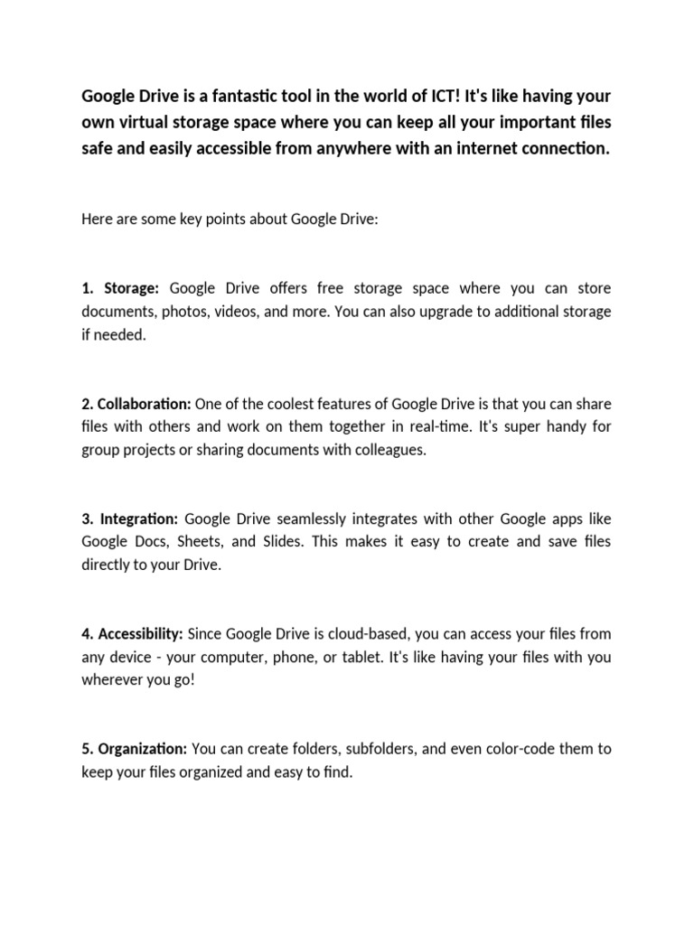 Google Drive: Storage & Collaboration | PDF