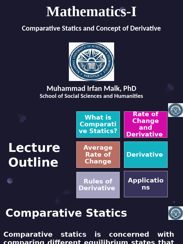 Math Lecture Comparative Staticis (6) | PDF | Derivative | Differential ... Math Lecture Comparative Staticis (6) | PDF | Derivative | Differential ...