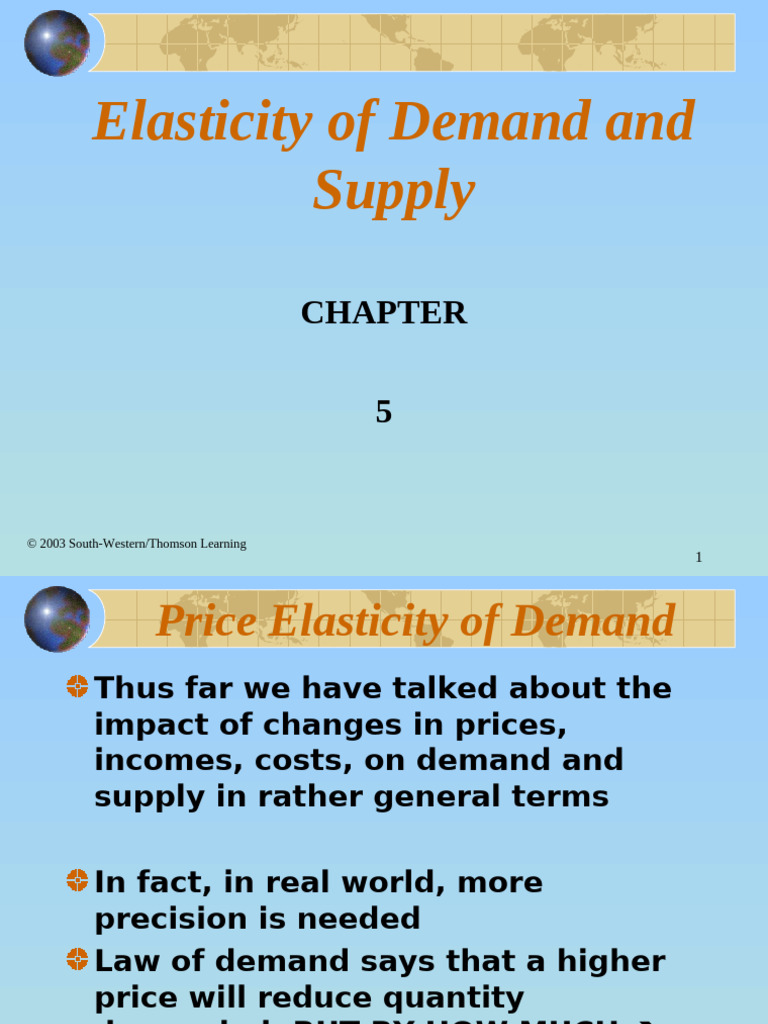 Ch 5 Micro Pdf Demand Elasticity Economics