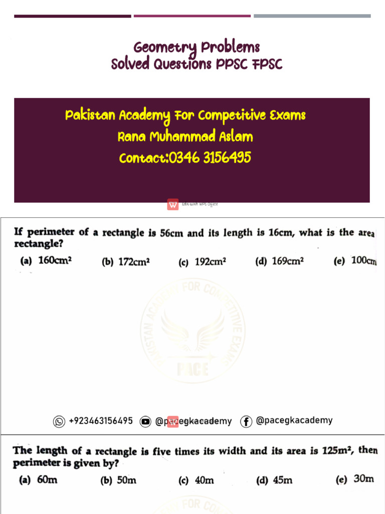 Geometry Problems | PDF