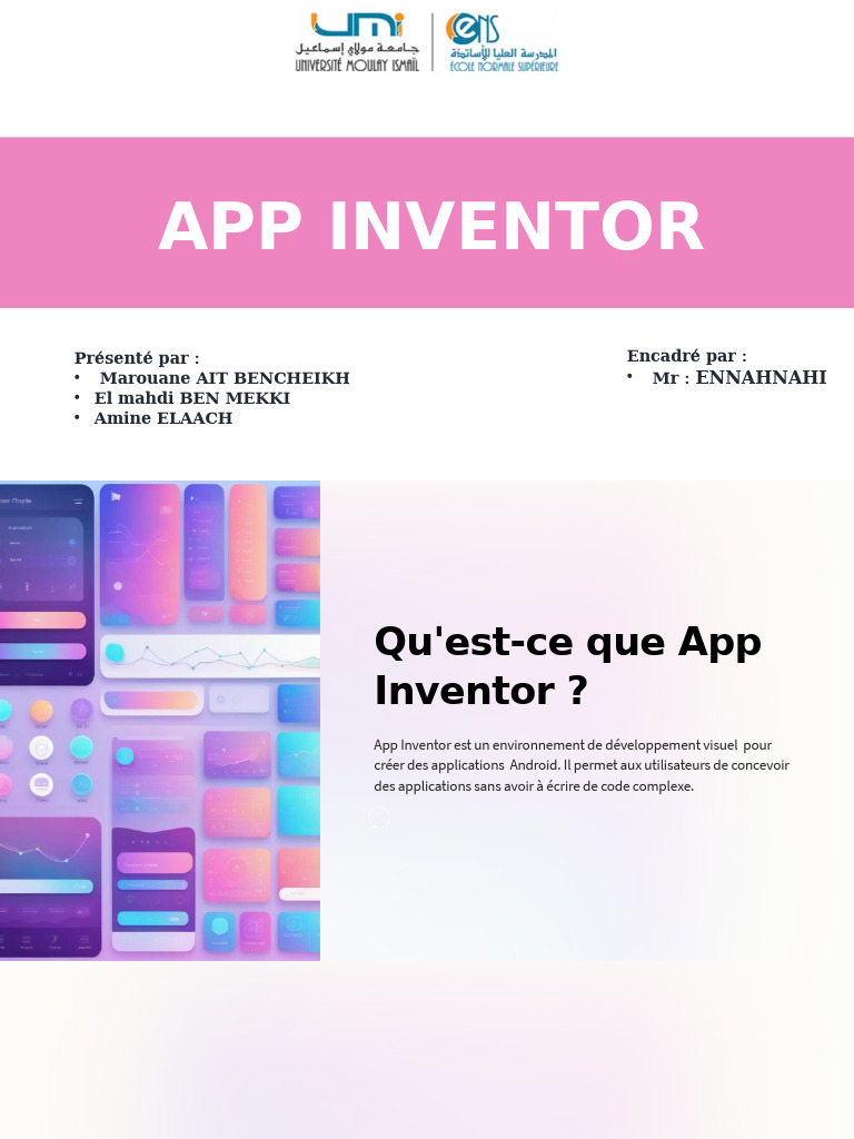 App Inventor | PDF | Android (Système d'exploitation) | Interface (Informatique)