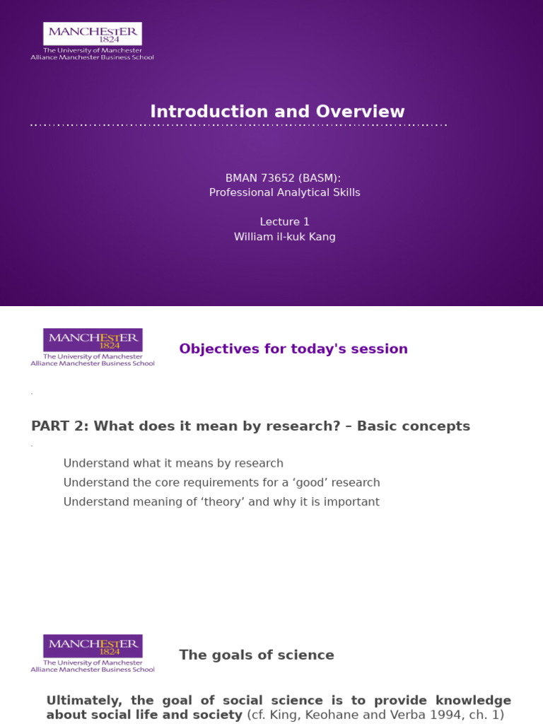 BMAN73652 Lecture 1 Part 2 2 | PDF | Theory | Conceptual Model