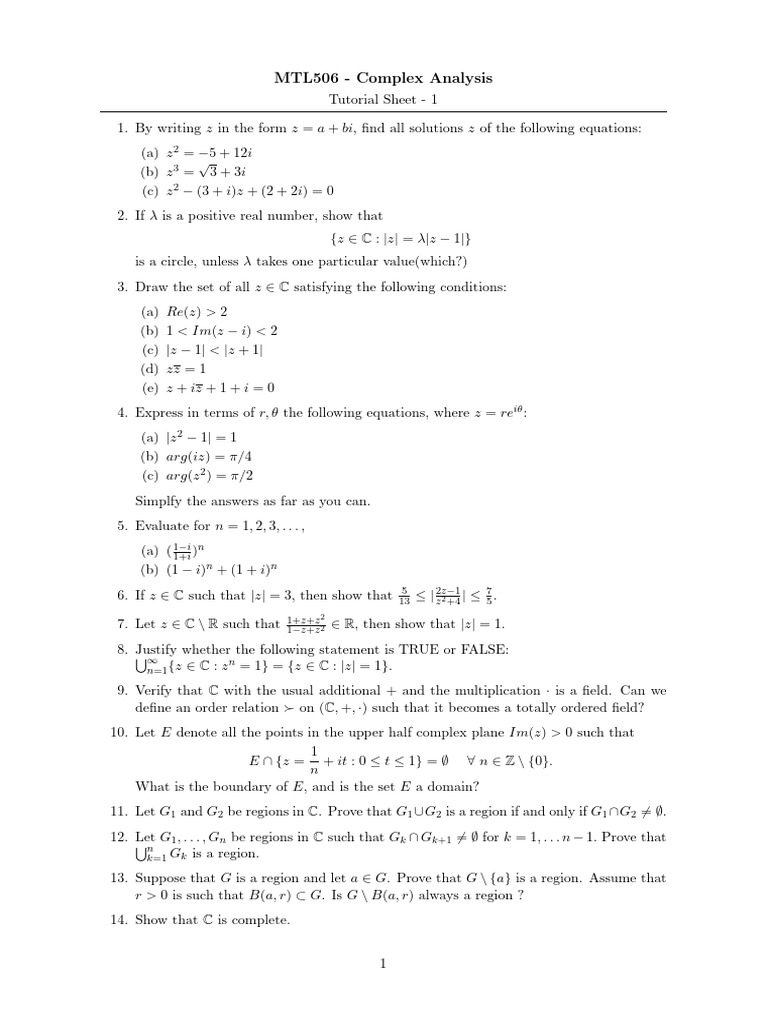 tut 1-7 | PDF | Mathematical Relations | Functions And Mappings