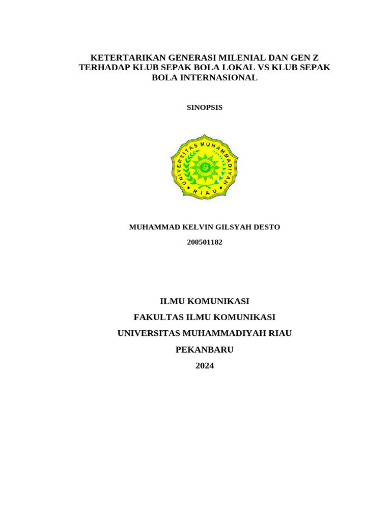 Sinosis 3 Ketertarikan Generasi Milenial Dan Gen Z Terhadap Klup Sepak ...