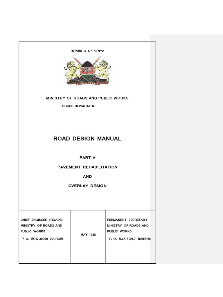 PART V - Pavement Rehabilitation & Overlay Design | PDF | Road Surface ...