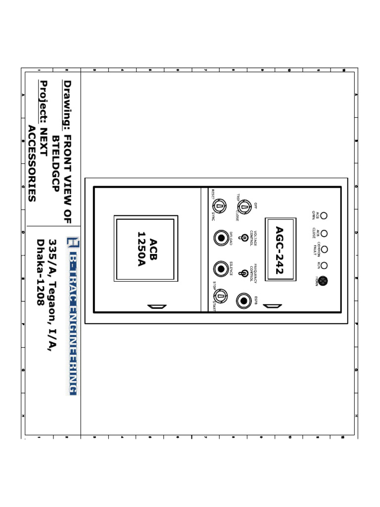AGC-242 With Schneider (Full Drawing) | PDF