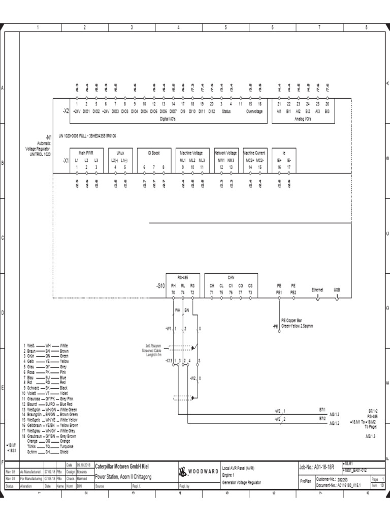 AVR A01-16-180 Rev.03 | PDF | Voltage | Power (Physics)