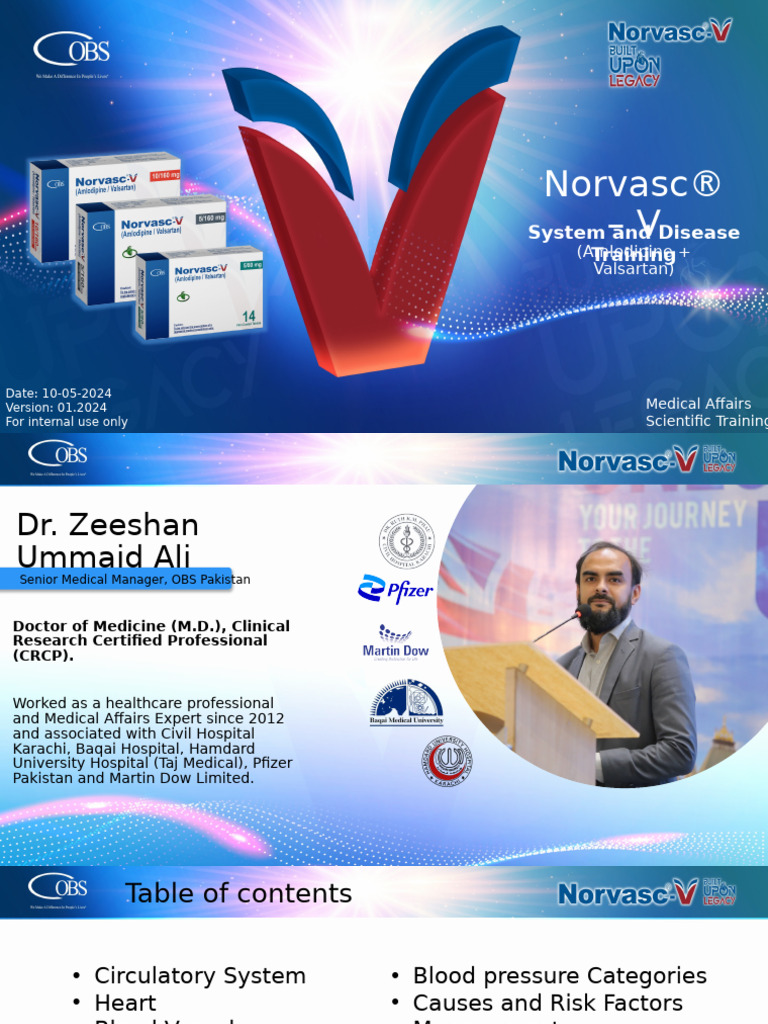 Norvasc - V Scientific Training - Medical Affairs OBS Pakistan | PDF ...