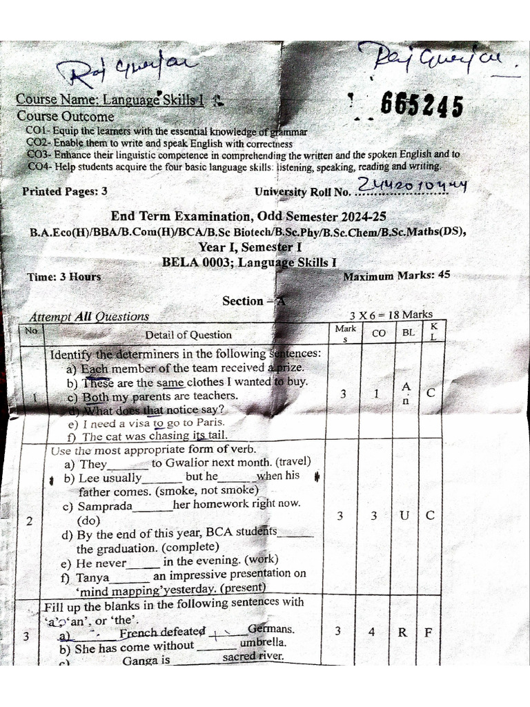 Exam Paper | PDF