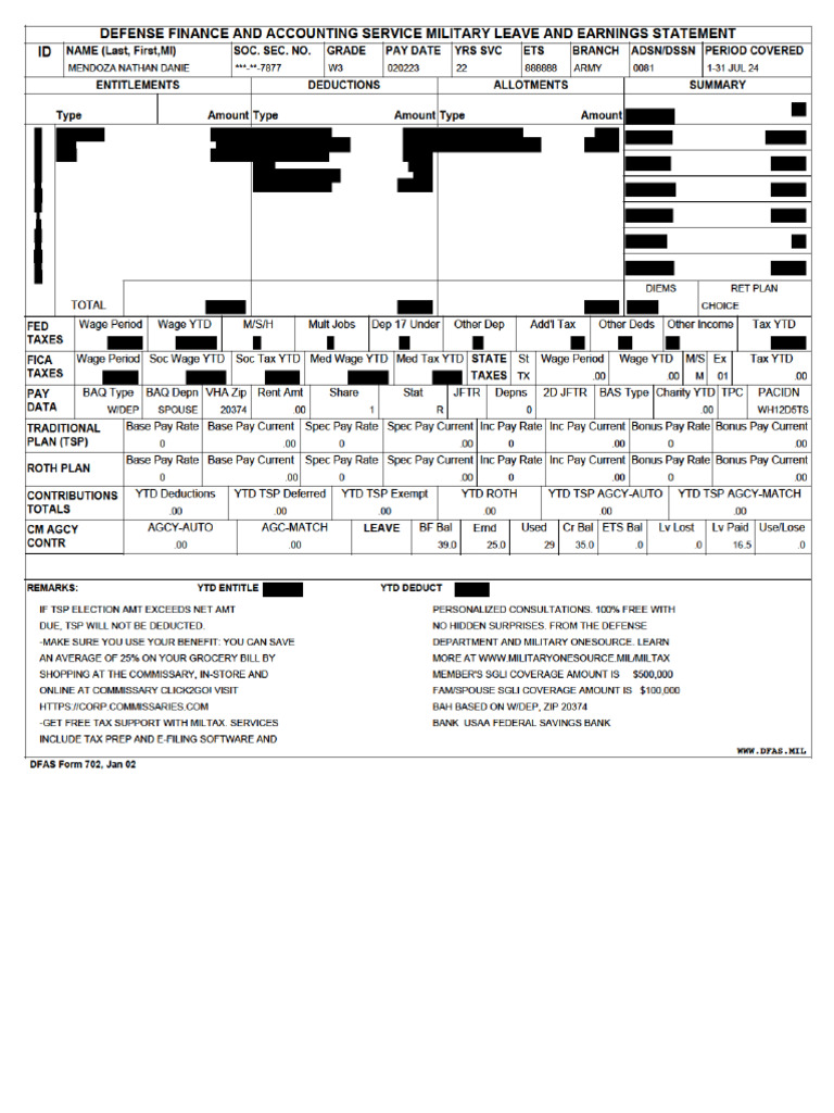 Mendoza July - LES Redacted | PDF