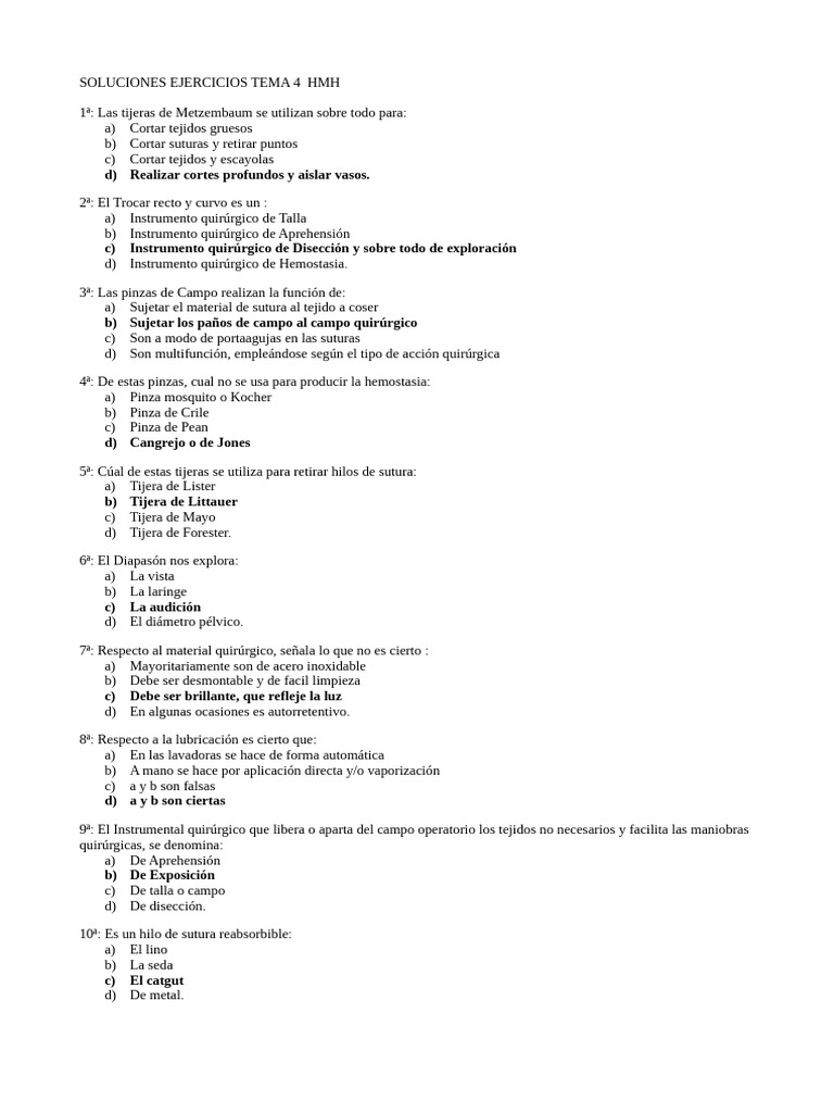 16 Soluciones Ejercicios Tema 4 HMH | PDF