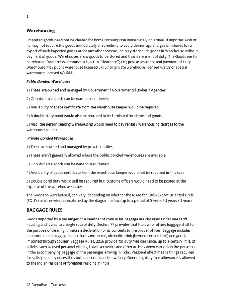 Customs Act Notes 2 | PDF | Customs | Crimes