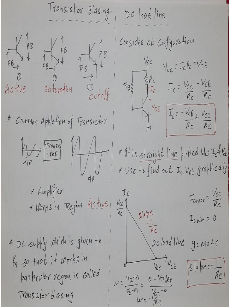 Lec 39 To 49 Transistor Biasing Types & Stability Factor AE | PDF