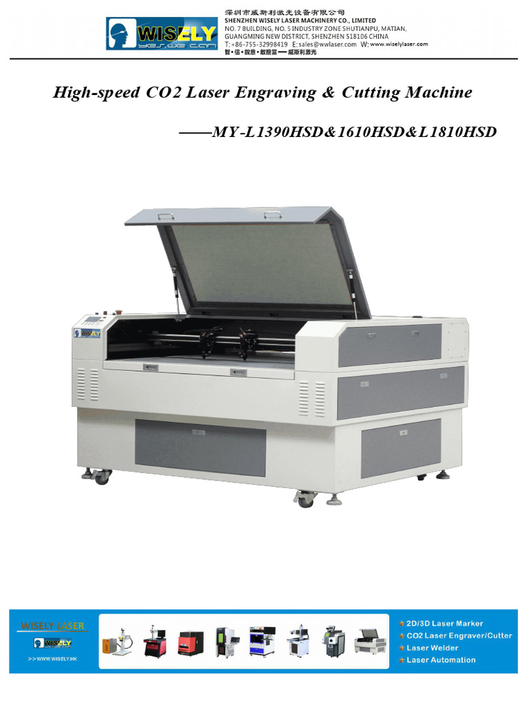 MY-L1390HSD&1610HSD&L1810HSD CO2 Laser Cutting machine | PDF | Poly(Methyl Methacrylate) | Textiles