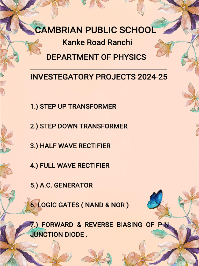 Project (Xii) Phy 2024 | PDF