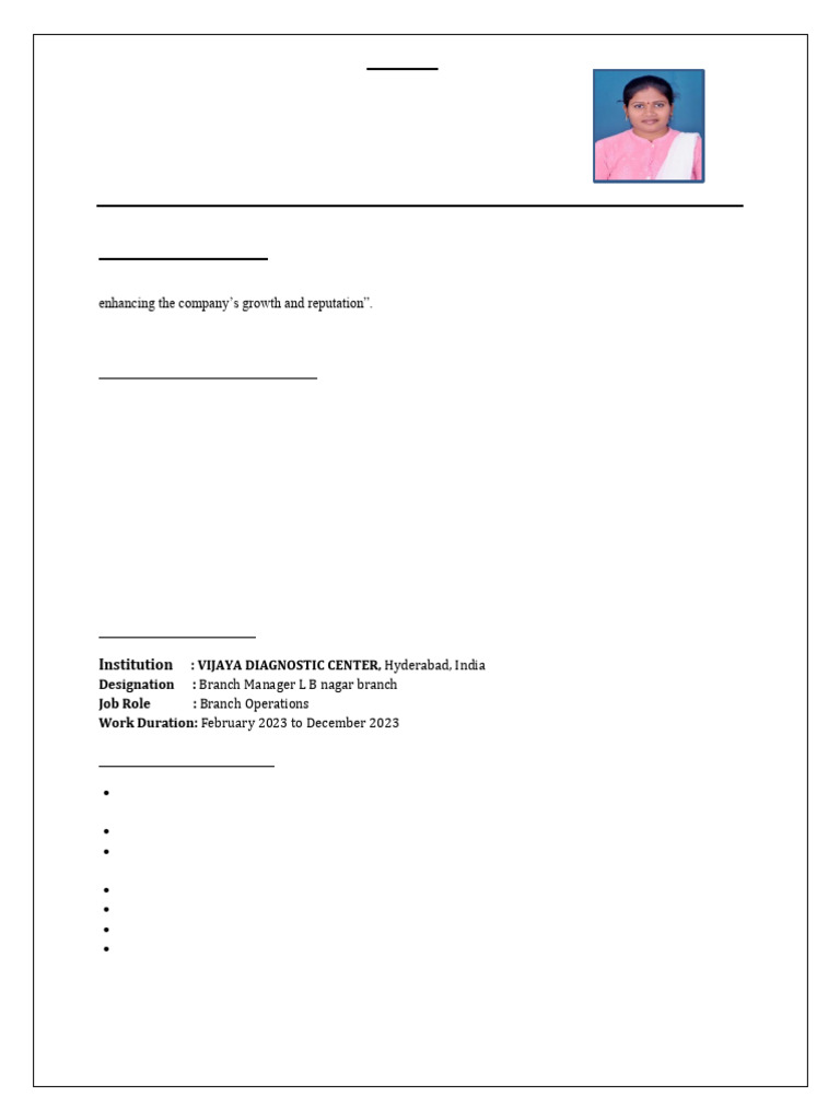 PDF RESUME SRILATHA | PDF