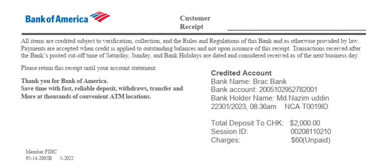 BANK-RECEIPT-19 | PDF