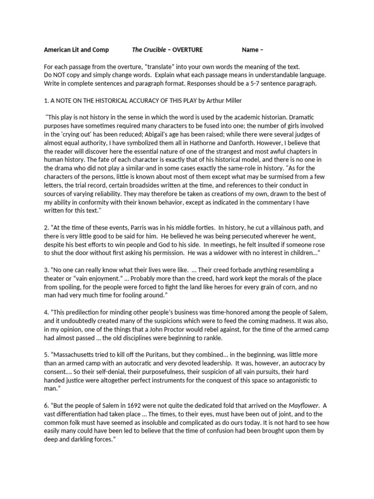 SV - Crucible Overture Activity | PDF