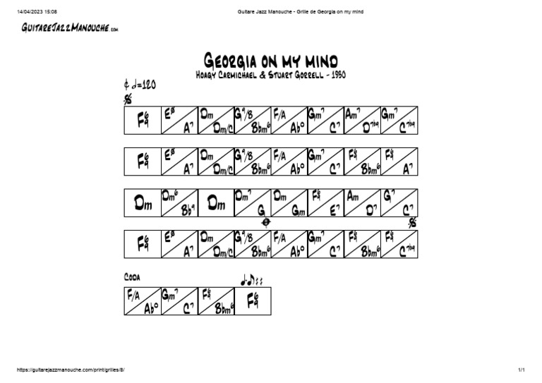 Georgia On My Mind | PDF