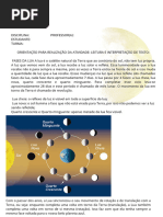 Lista de Exercicios A Lua | PDF