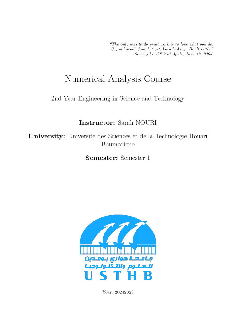 Numerical analysis (5) | PDF | Matrix (Mathematics) | Numerical Analysis