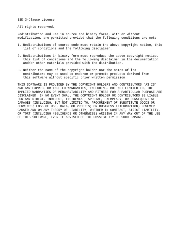 BSD 3-Clause License | PDF