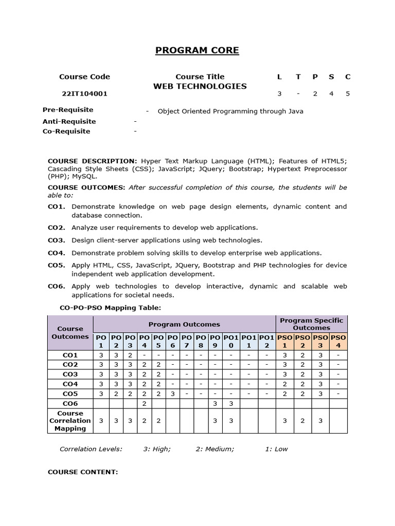 V Semester Syllabus Pdf Automata Theory World Wide Web