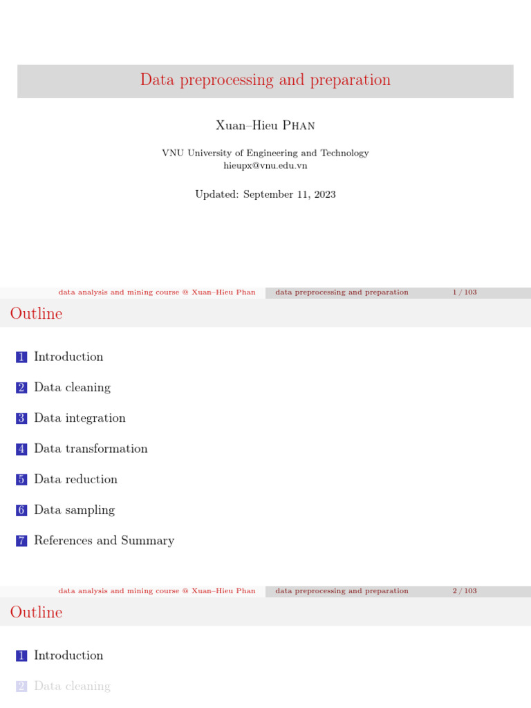 4.Data Preprocessing and Preparation | PDF | Data Analysis | Applied Mathematics