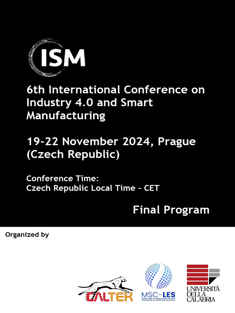 ISM_2024_Final_Program | PDF | Artificial Intelligence | Intelligence ...